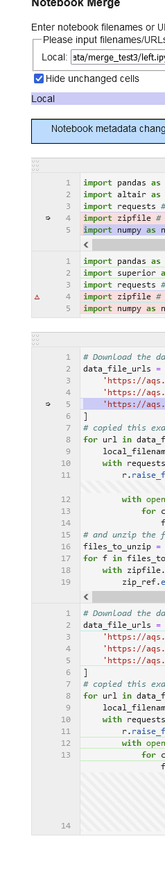CM6 tail: Cell spacing · Issue #720 · jupyter/nbdime · GitHub CM6 tail: Cell spacing · Issue #720 · jupyter/nbdime · GitHub