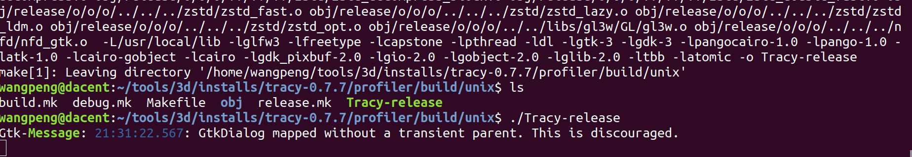 How to run the Tracy-release · Issue #215 · wolfpld/tracy · GitHub