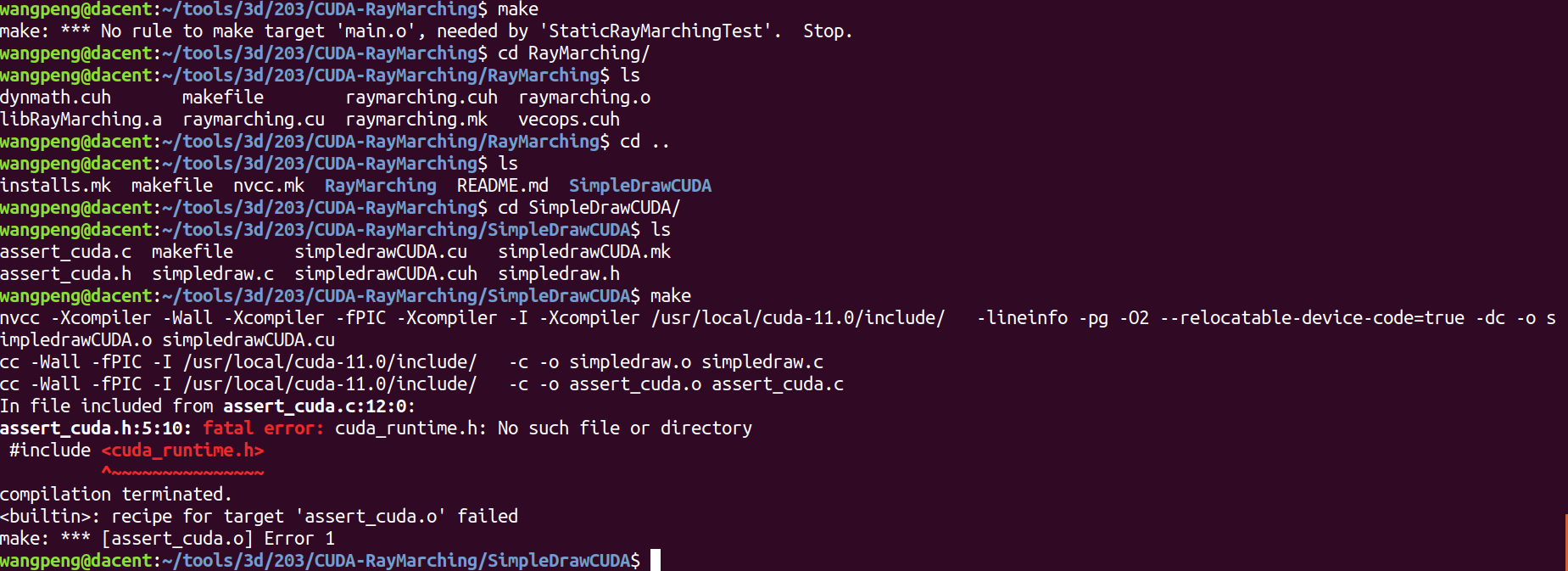 Errors when building the project · Issue #1 · Megacrafter127/CUDA-RayMarching · GitHub