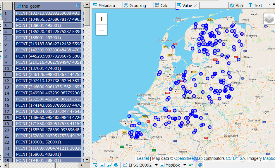 select records using spatial viewer · Issue #13501 · dbeaver/dbeaver ...