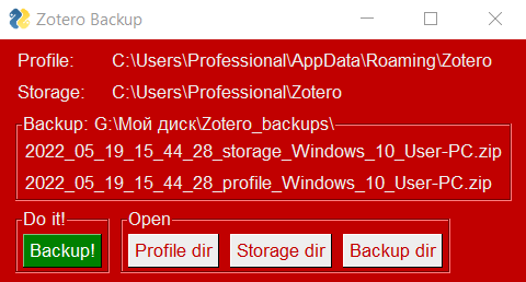 GitHub - xtotdam/ZoteroBackup: GUI Tool to create backup of your Zotero ...