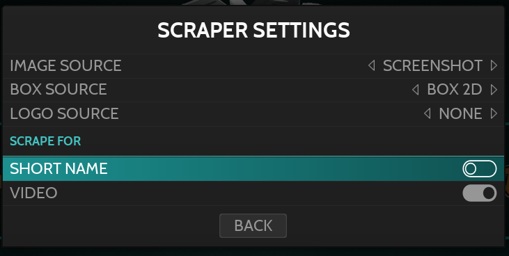 arcadedb scraper, missing ShortTitle on/off in scraper settings · Issue ...