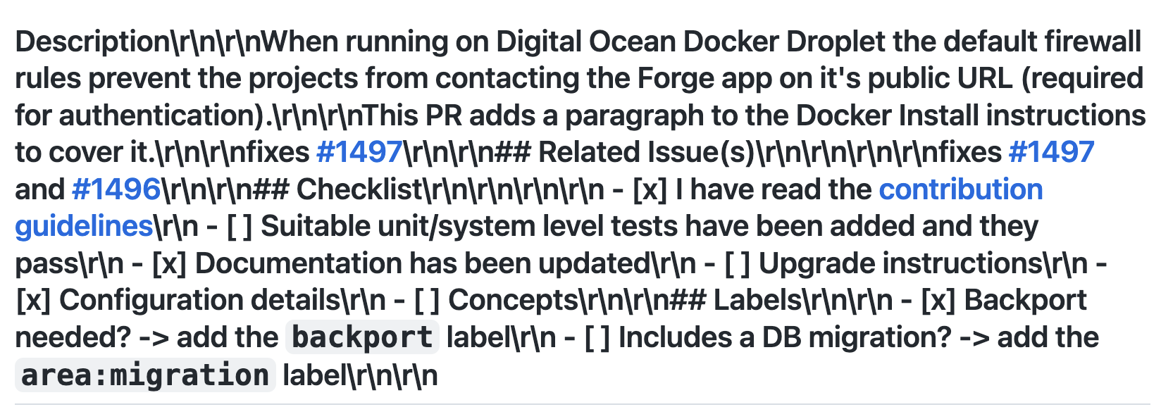 Backport action generating PRs with badly formatted descriptions · Issue #1583 · FlowFuse ...