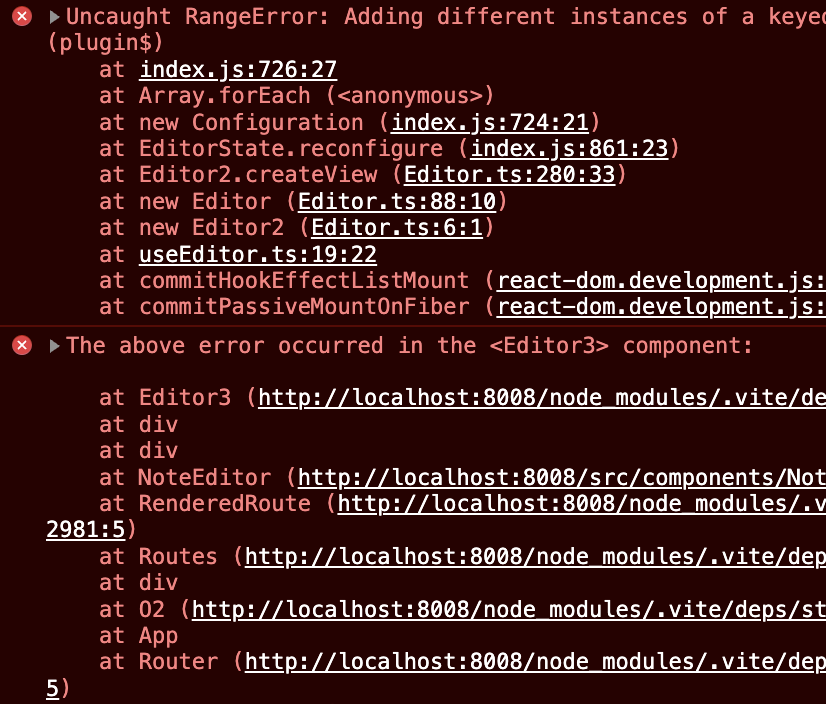 RangeError: Adding different instances of a keyed plugin (plugin$) · Issue #268 · michelson ...