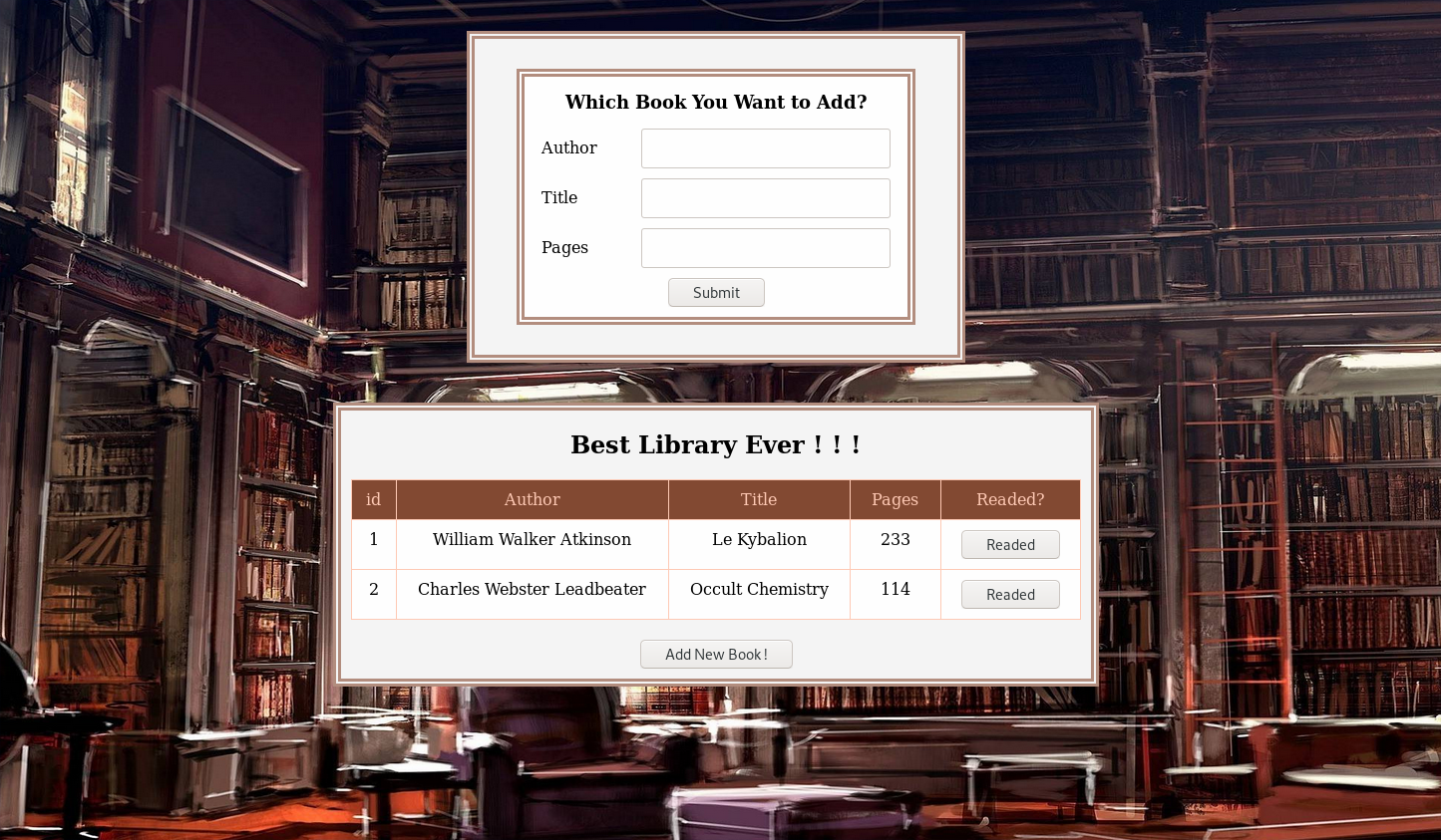 GitHub - Dandush03/JS-Library: Microverse First JS Project