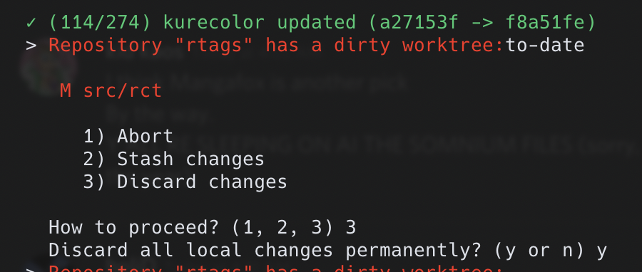 [request] Add A Switch To Bypass All Prompts On Doom Upgrade · Issue 2224 · Doomemacs