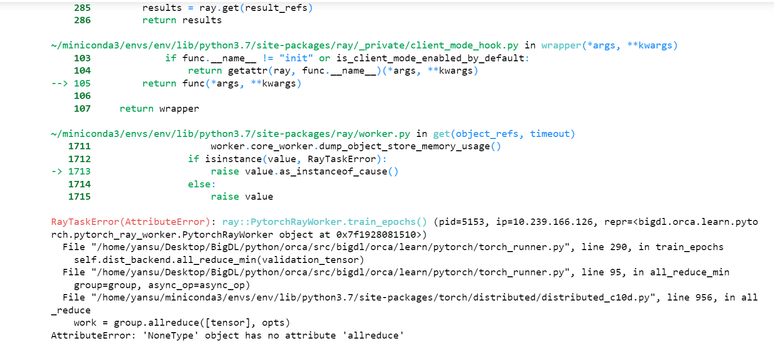 [ORCA] Torch version for ray backend · Issue #4984 · intel-analytics ...