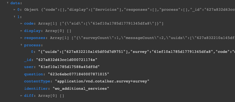 Bug report: Al enviar formulario con survey+survey la sub answer de este survey+survey no se ...