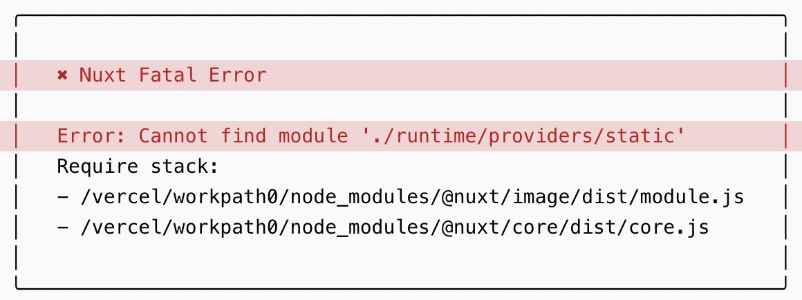 [0.4.6] Crtitical Error: Cannot find module './runtime/providers/static' · Issue #226 · nuxt ...