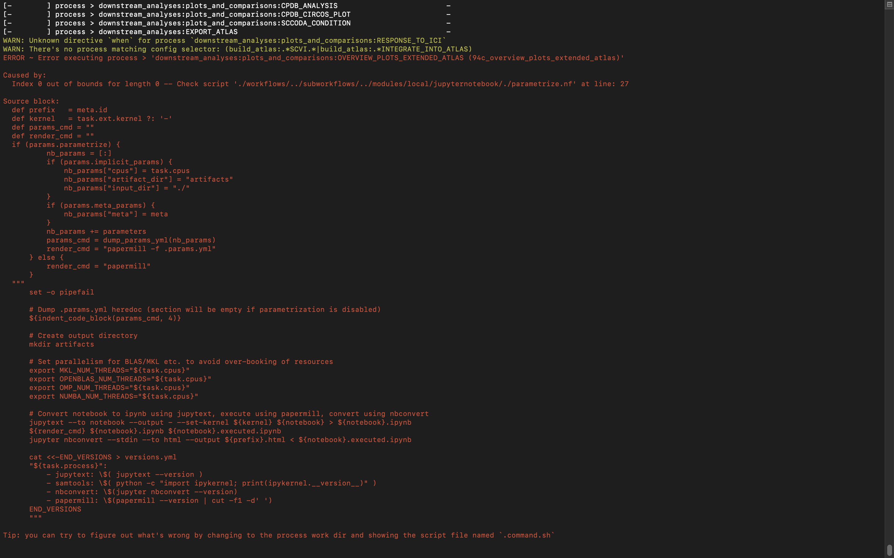 Index 0 out of bounds for length 0 error · Issue #13 · icbi-lab/luca ...