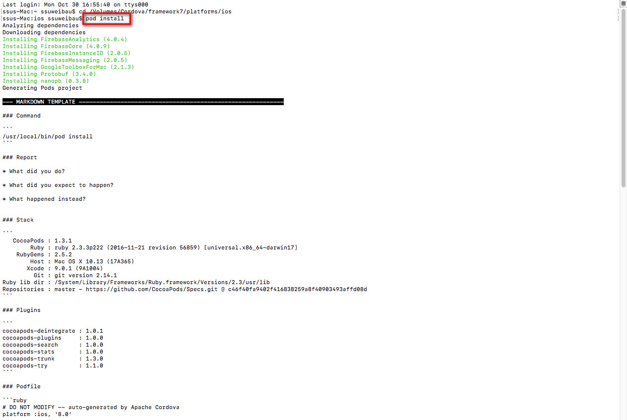 Cordova Ios 452 Build Fail With Plugin 21 · Issue 2039 · Phonegapphonegap Plugin Push · Github