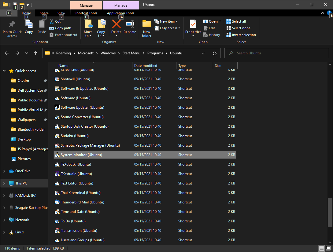 GUI applications with OnlyShowIn in their .desktop file do not show up in the Start Menu/Screen ...