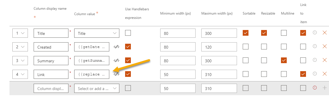 Search results webpart - Custom results layout: pnp-details-list inside ...