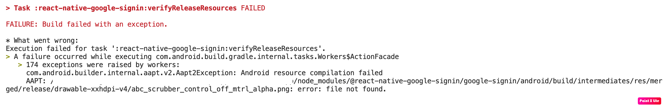 > Task :react-native-google-signin:verifyReleaseResources FAILED · Issue #965 · react-native ...
