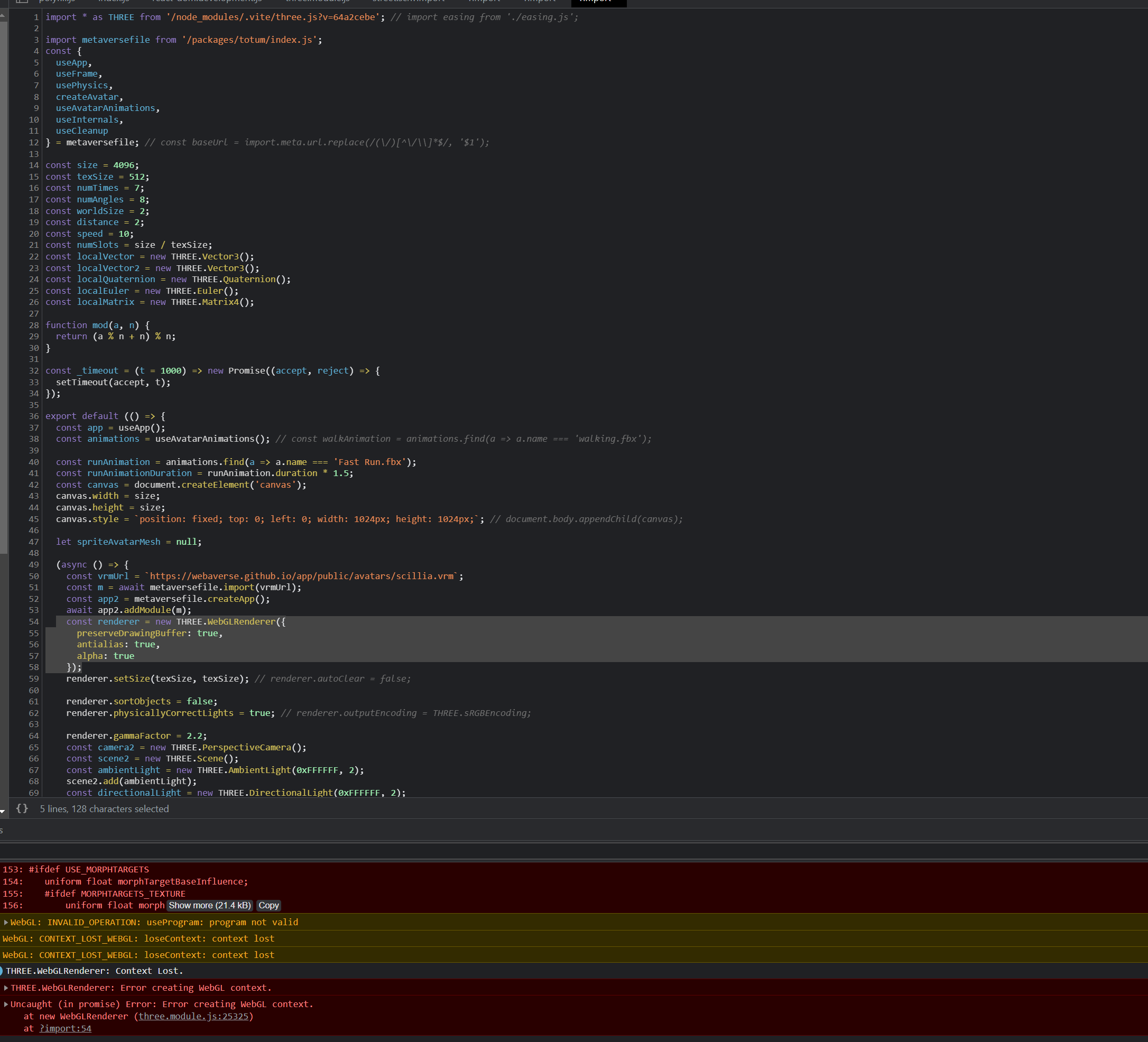APP : Crashes during scene switch. · Issue #1925 · webaverse/app · GitHub