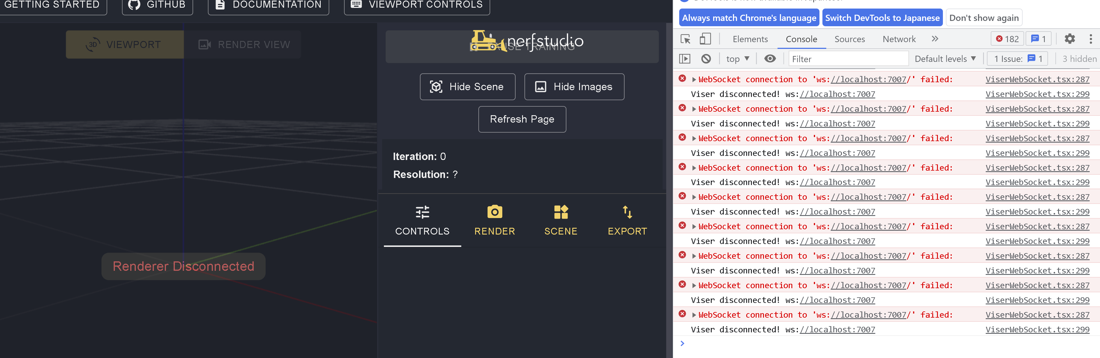 Scene is not rendering · Issue #765 · nerfstudio-project/nerfstudio · GitHub