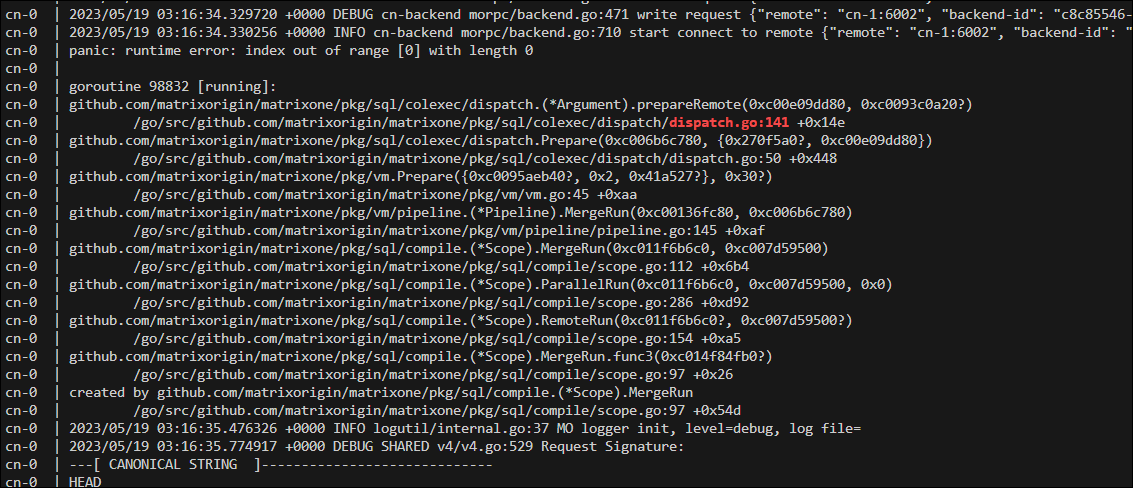 [bug] Panic When Run Delete From T Where A 1 · Issue 9552 · Matrixorigin Matrixone · Github