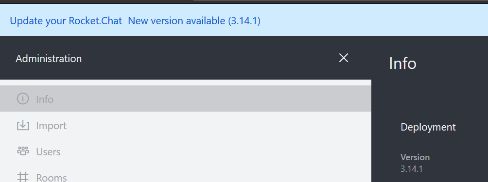 Disable Update Banner When Done · Issue 19086 · Rocketchatrocketchat · Github 