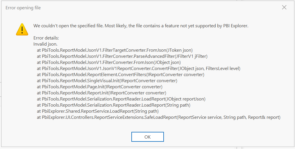 Error opening a pbix connected to AAS in "Direct Query" mode. · Issue #30 · tabulartools/pbi ...