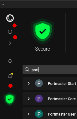 Move Portmaster status icon to sidebar as an icon only · Issue #852 ...