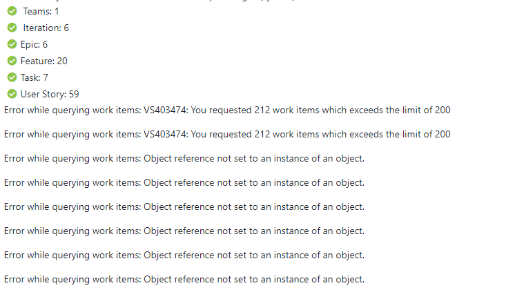 Unable to create new template Error while querying work items: VS403474 · Issue #386 · microsoft ...