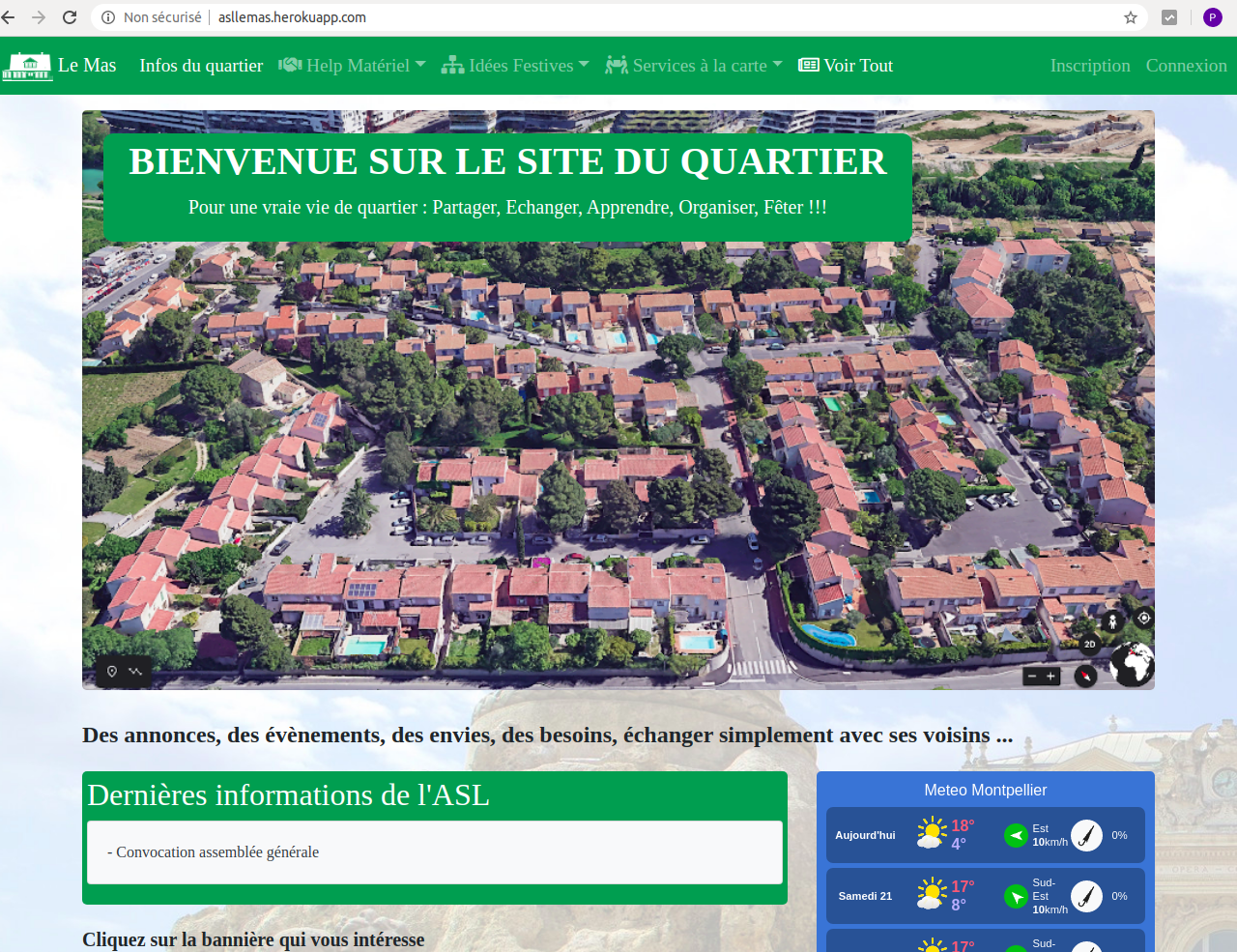 GitHub - BouchetPierre/leMas: Site pour le syndic du quartier et les habitants