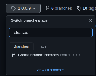 Creating a new branch from a tag in the github website · community ...