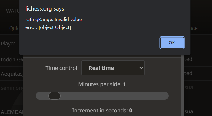 Cannot start a new game · Issue #11933 · lichess-org/lila · GitHub