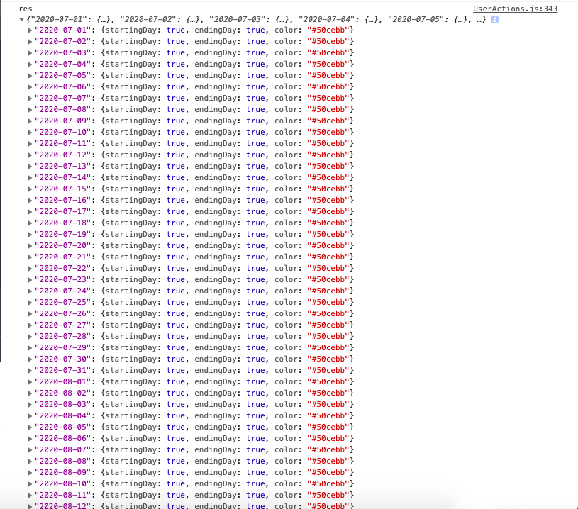 Calendar Dates Not Getting Marked · Issue 1271 · Wixreact Native