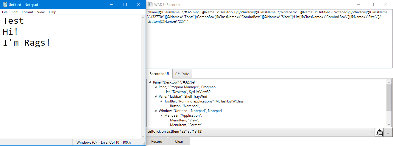 Ui recorder doesn't recognize wpf application at all · Issue #808 · microsoft/WinAppDriver · GitHub