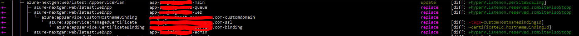 Linux Web Apps Require Replace After Upgrading From 040 To 051 · Issue 242 · Pulumipulumi 4027