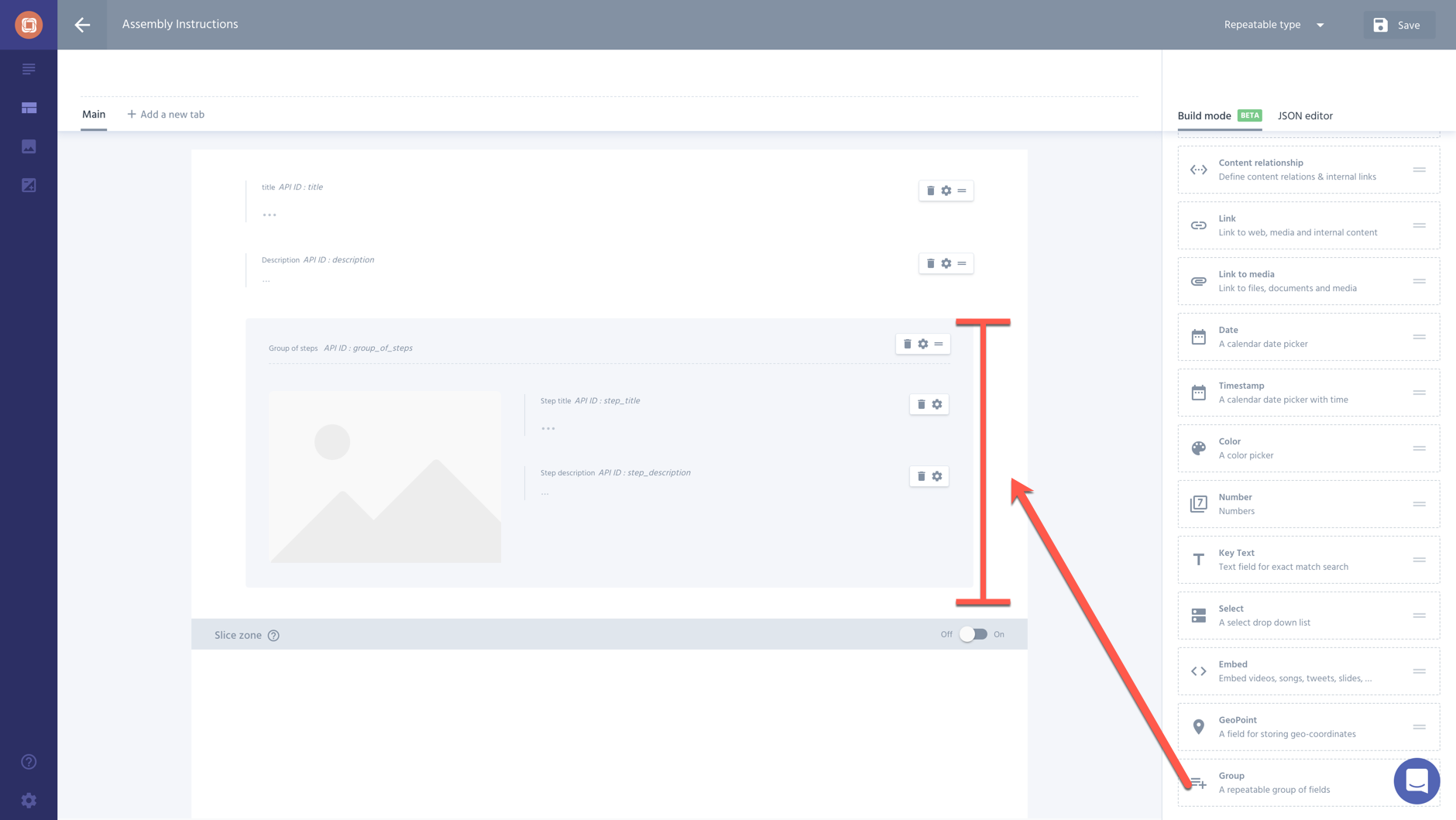 New content type: repeatable group of fields · Issue #1779 · strapi/strapi · GitHub
