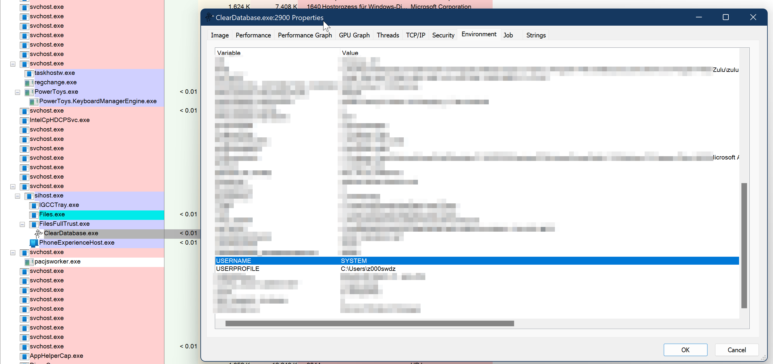 Environment variable USERNAME not correctly filled · Issue #9756 · files-community/Files · GitHub
