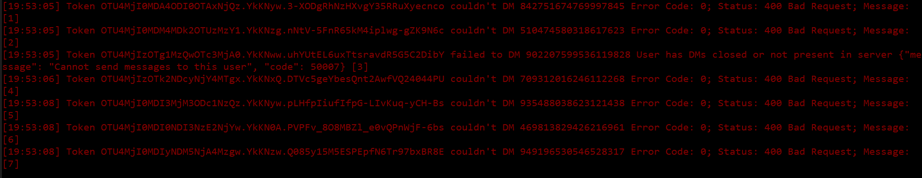 400 when dming · Issue #458 · V4NSH4J/discord-mass-DM-GO · GitHub