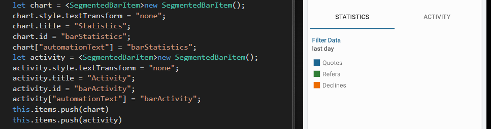 SegementedBar Android Angular text-transform not working · Issue #7843 · NativeScript ...