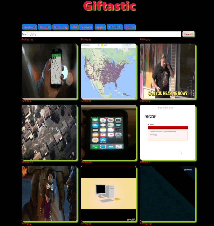 GitHub - SidH80/GifTastic