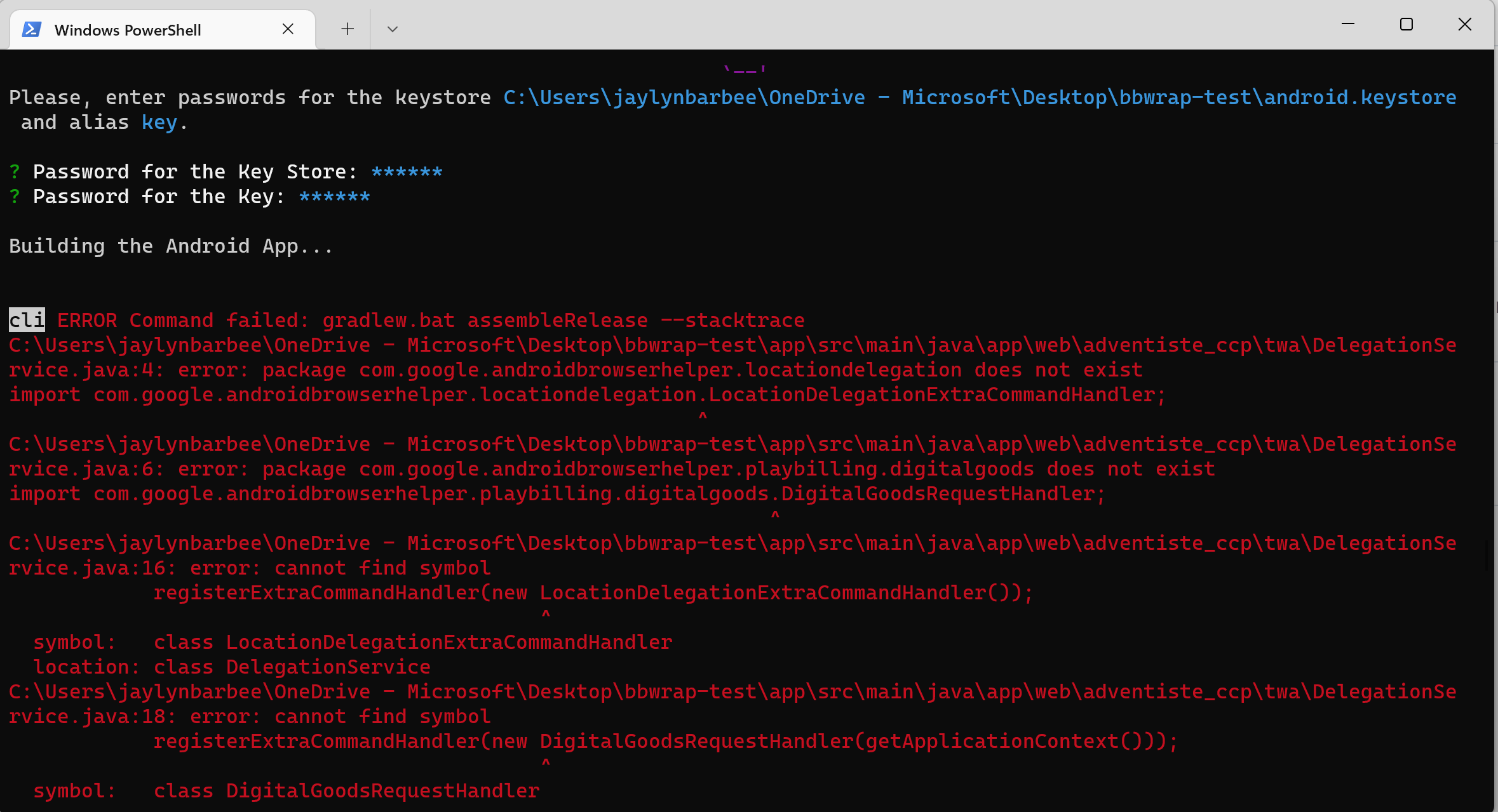 Gradle Error · Issue #686 · GoogleChromeLabs/bubblewrap · GitHub