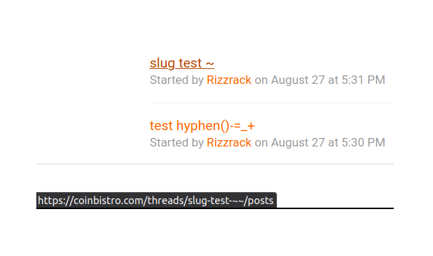 [bug] issues with slugs · Issue #890 · epochtalk/epochtalk · GitHub