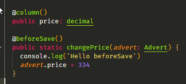 beforeSave doesnt working · Issue #915 · adonisjs/lucid · GitHub