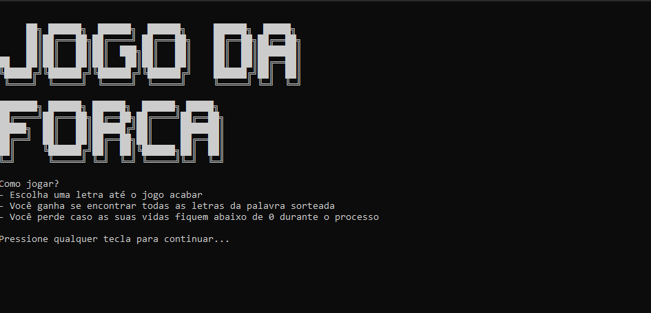GitHub - Lucas00012/Hangman-Game: Jogo da forca desenvolvido em C# ...