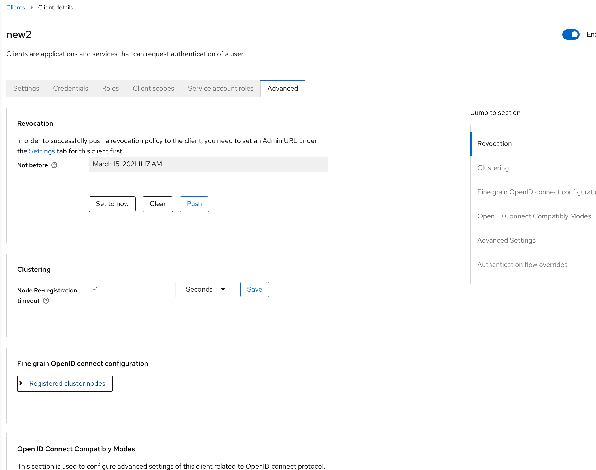 Ux Review Advanced Tab In Clients · Issue 18791 · Keycloakkeycloak · Github
