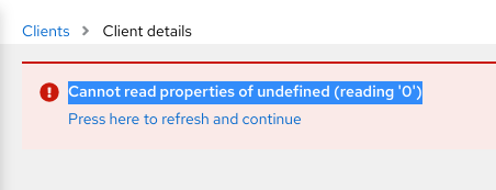 Error on authentication evaluate page · Issue #18307 · keycloak/keycloak · GitHub