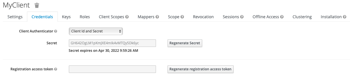 Update Credentials tab to support Client Secret Rotation feature ...