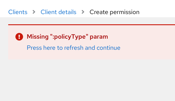 Selecting resource on resource based permission gives error · Issue #22332 · keycloak/keycloak ...