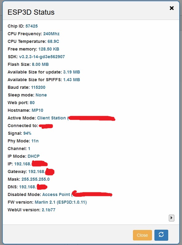 [BUG]ESP3D Client Station Connection error MKS Tinybee · Issue #784 · luc-github/ESP3D · GitHub