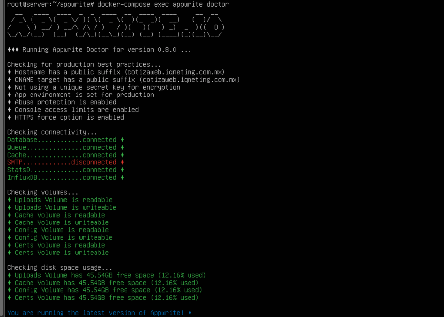 Appwrite Smtp Disabled · Issue 1338 · Appwrite Appwrite · Github