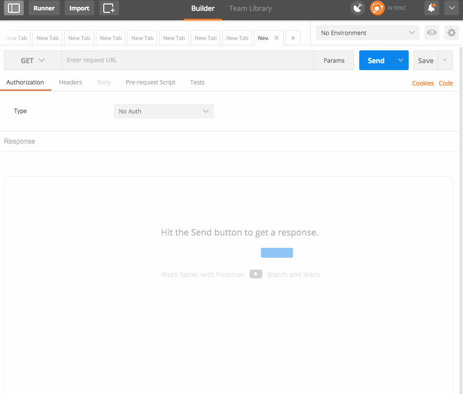+ sign to create new request disappears when there is no more space for ...