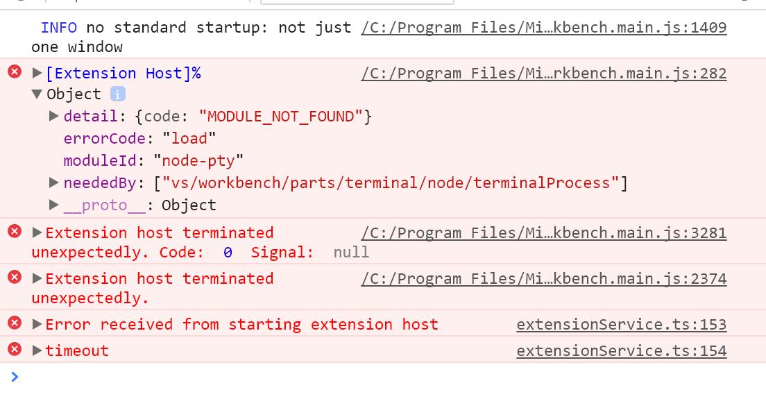 Vscode Extension Host Crashed · Issue 62826 · Microsoftvscode · Github 