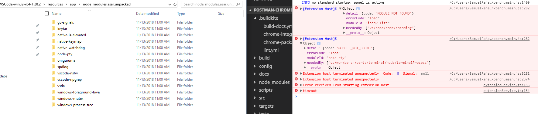 VSCode Extension host crashed · Issue #62826 · microsoft/vscode · GitHub