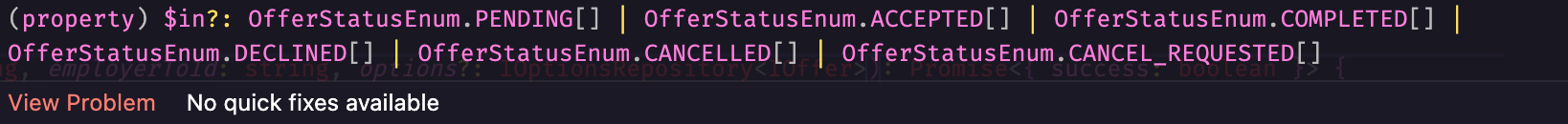 Error When Using In With An Enum Field · Issue 10734 · Automattic